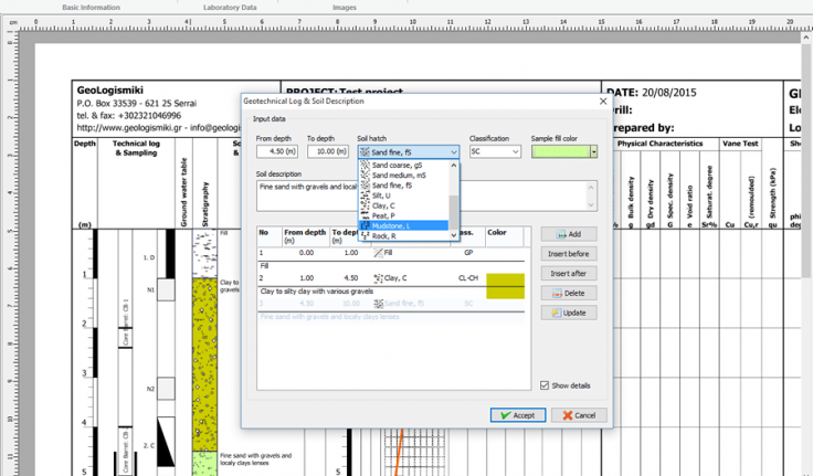 BLogPro v.2.0 – Bore log software - GeoLogismiki