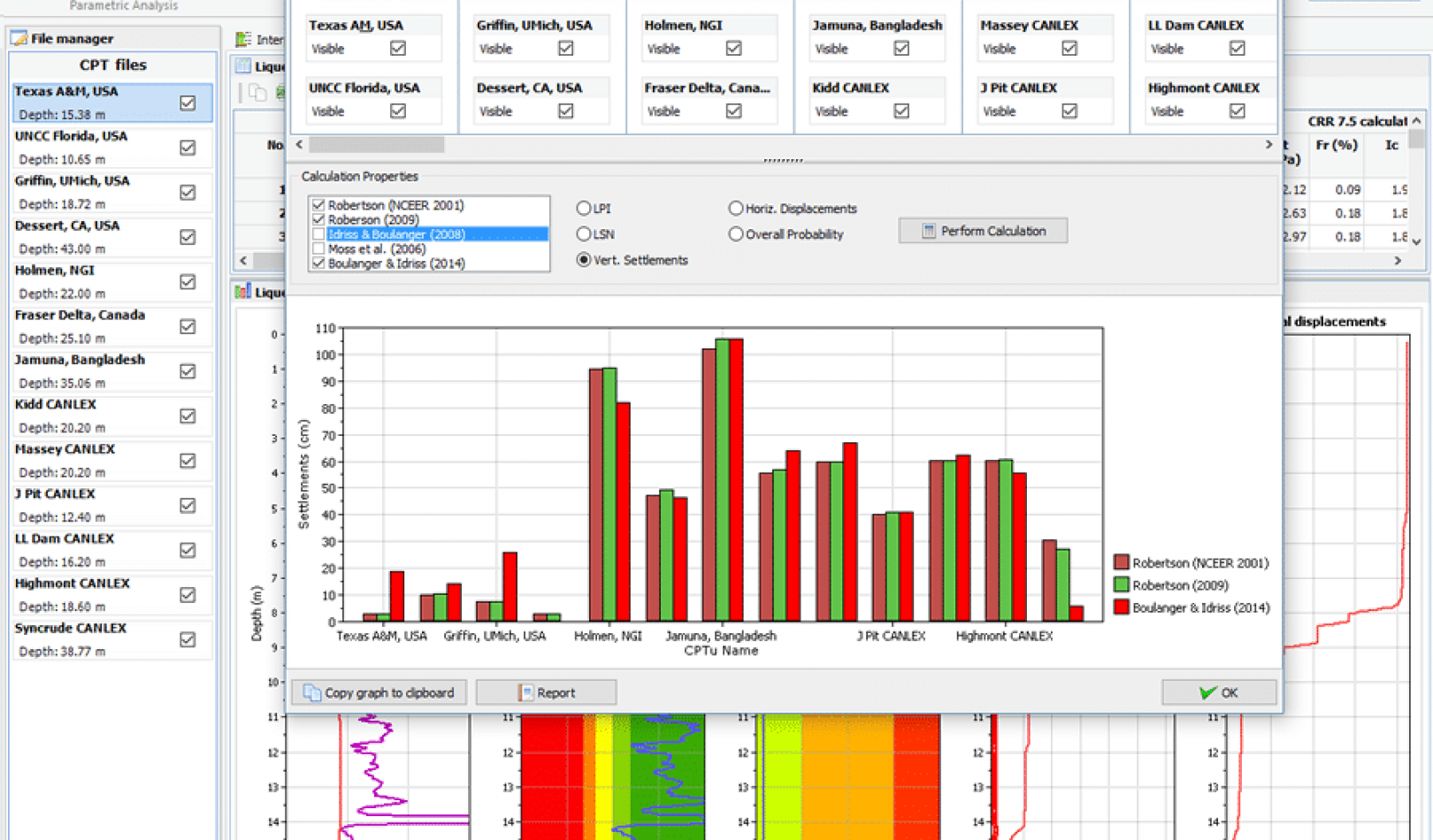 CLiq v.3.0 - CPT liquefaction software - GeoLogismiki