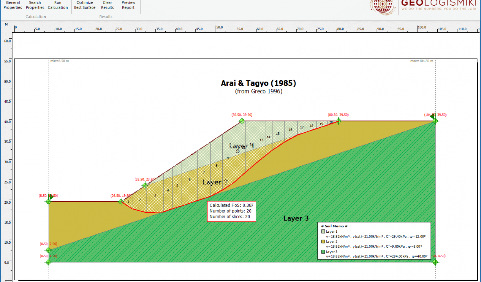SimSlope v.1.0 – Slope stability analysis software - GeoLogismiki