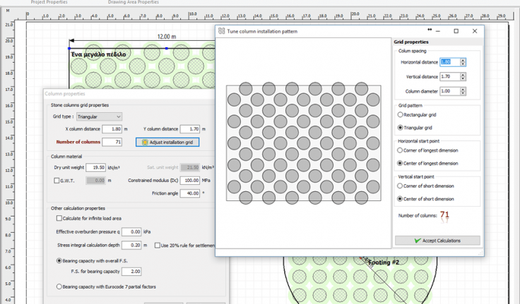 StoneC v.6.0 – Vibro replacement design software - GeoLogismiki